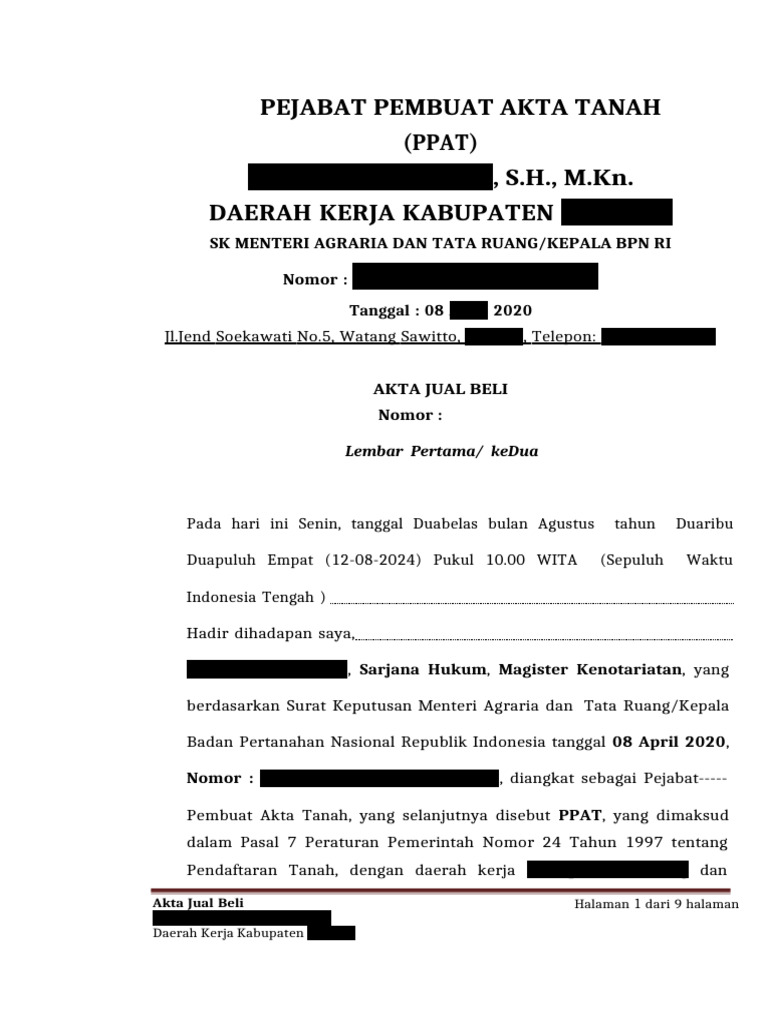 023 CONTOH AJB | PDF