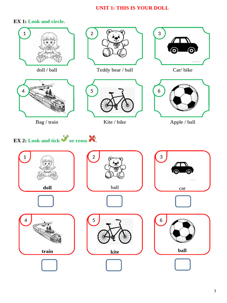 G3 Unit 1 | PDF | Toy Collecting | Toys