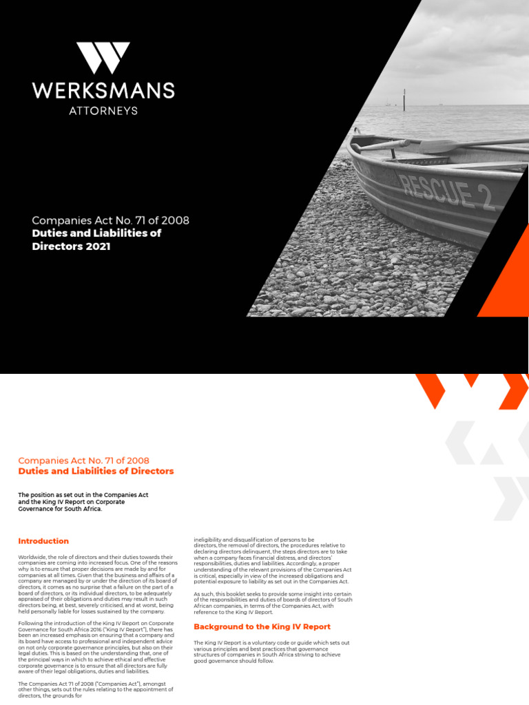 Werksmans Duties and Liabilities-2021 | PDF