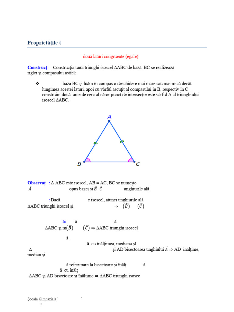 Really Wiproprietatile-Triunghiul-Isoscel | PDF