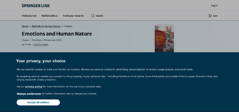 368 - Emotions and Human Nature - SpringerLink | PDF