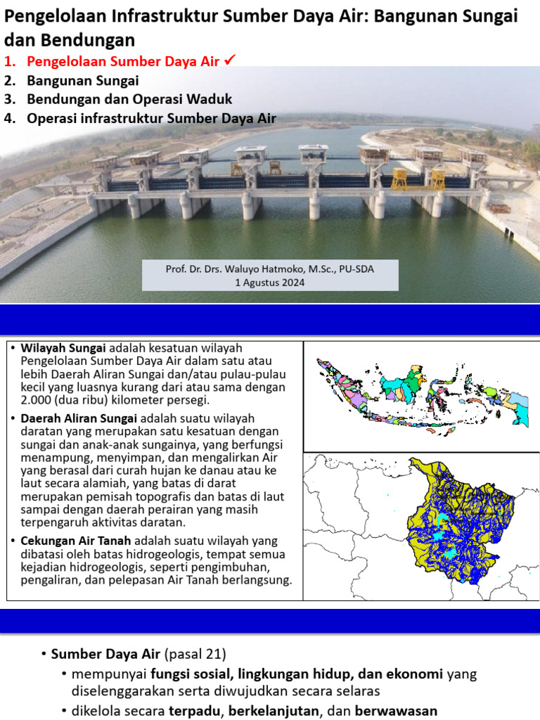 1. Pengelolaan Infrastruktur SDA | PDF