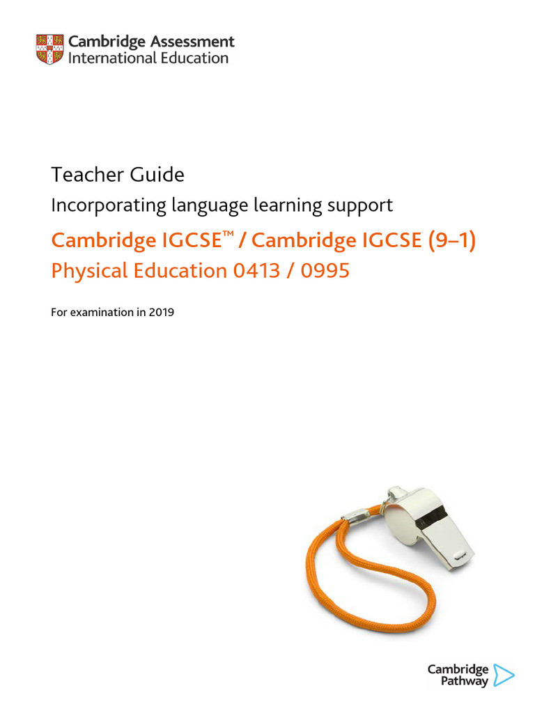 0413 Teacher Guide For Examination From 2019 Pdf