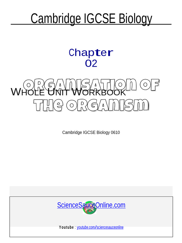 CIE IGCSE Bio Chapter02 | PDF