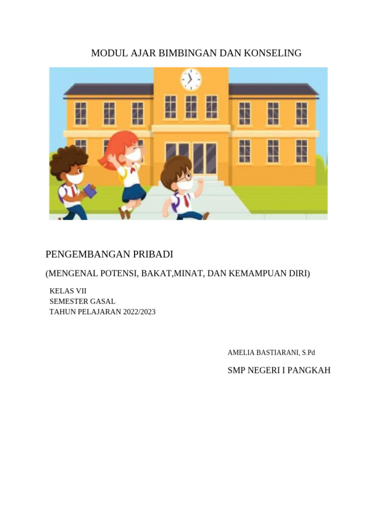 Modul Ajar Bimbingan Dan Konseling | PDF
