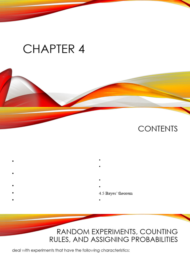 CH 4. Introduction To Probability | PDF