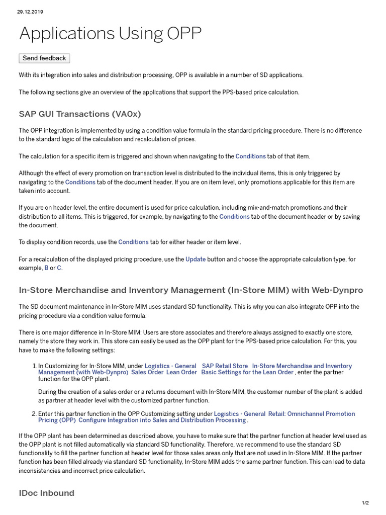 Applications Using OPP | PDF