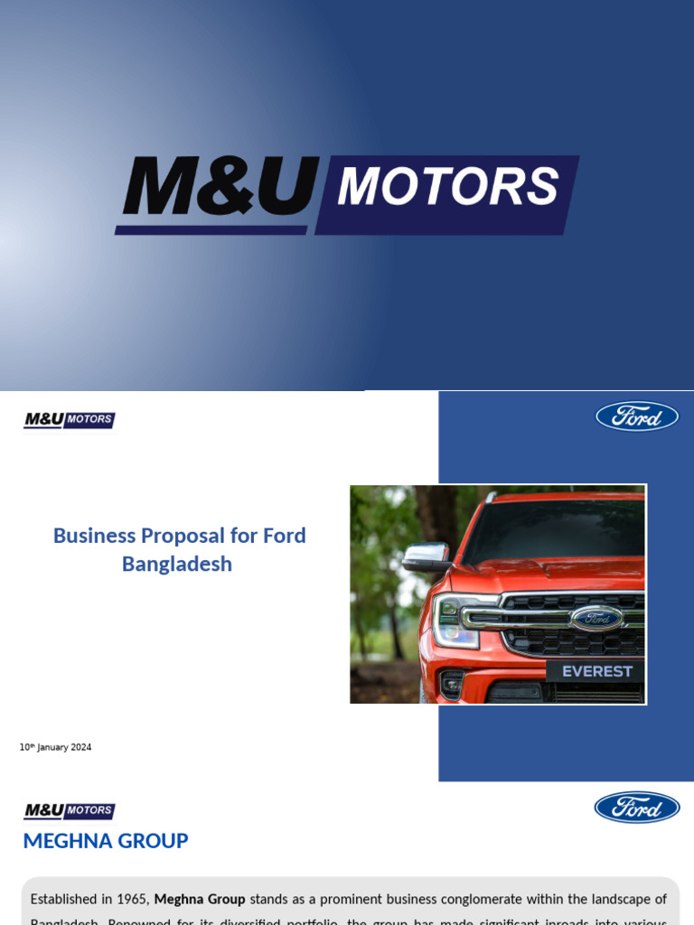 Business Proposal For Ford KD in Bangladesh. | PDF