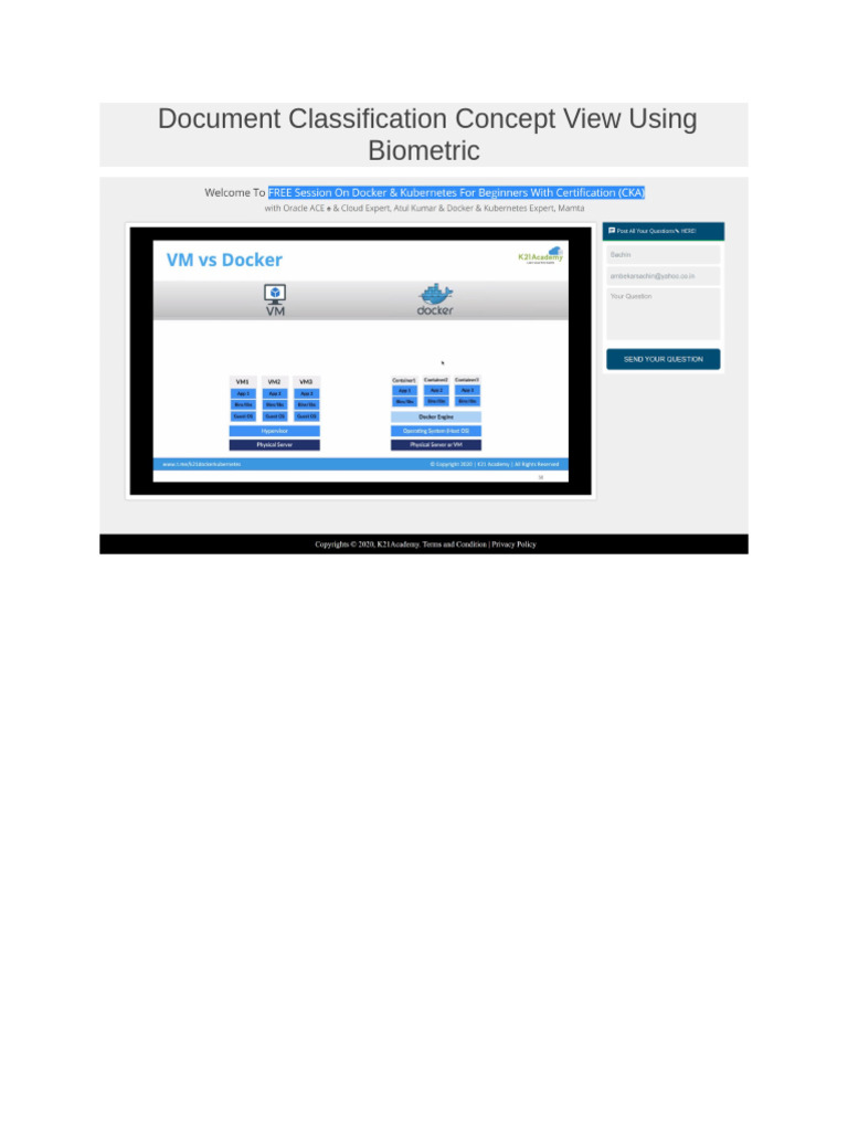 Document Classification Management Using Fingerprint | PDF