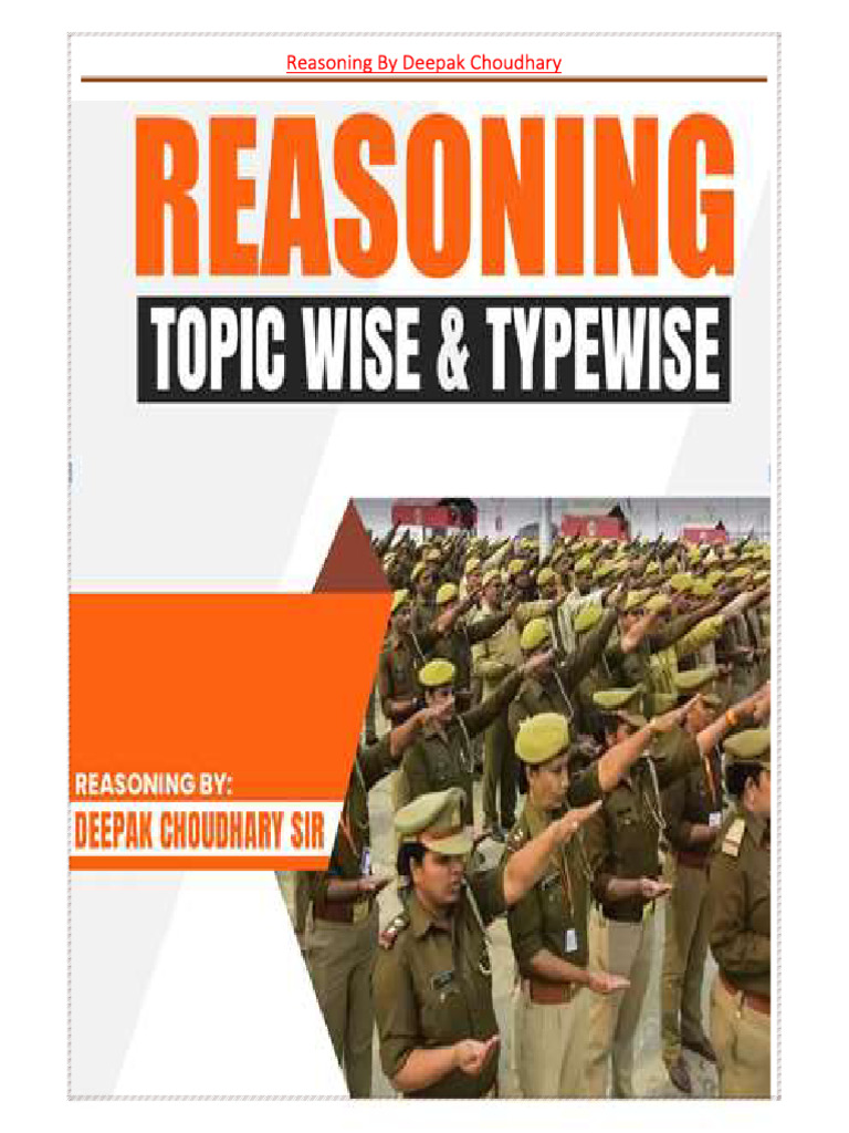 Up Constable Reasoning Divya Pustak Booklet Updated | PDF