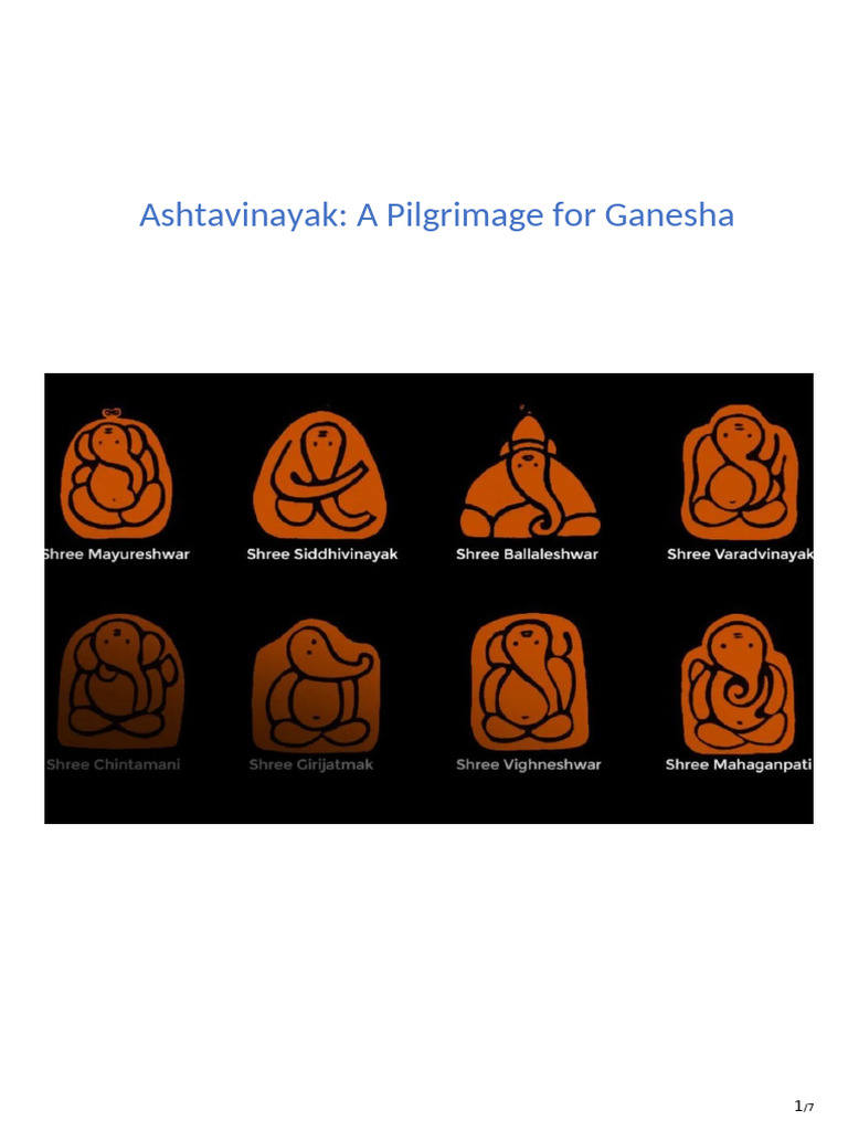 Ashtavinayak Final Draft | PDF