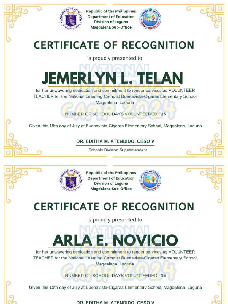 BCES - NLC Teachers' Certificate | PDF | Public Law | Southeast Asia