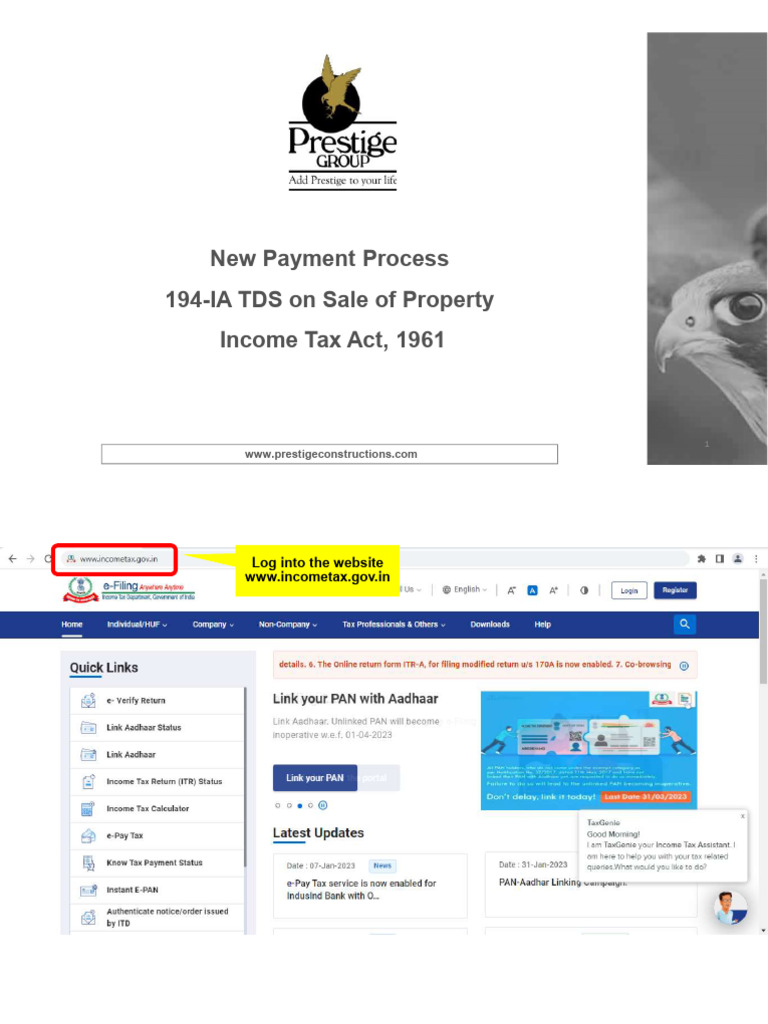 S.194IA - TDS payment process | PDF