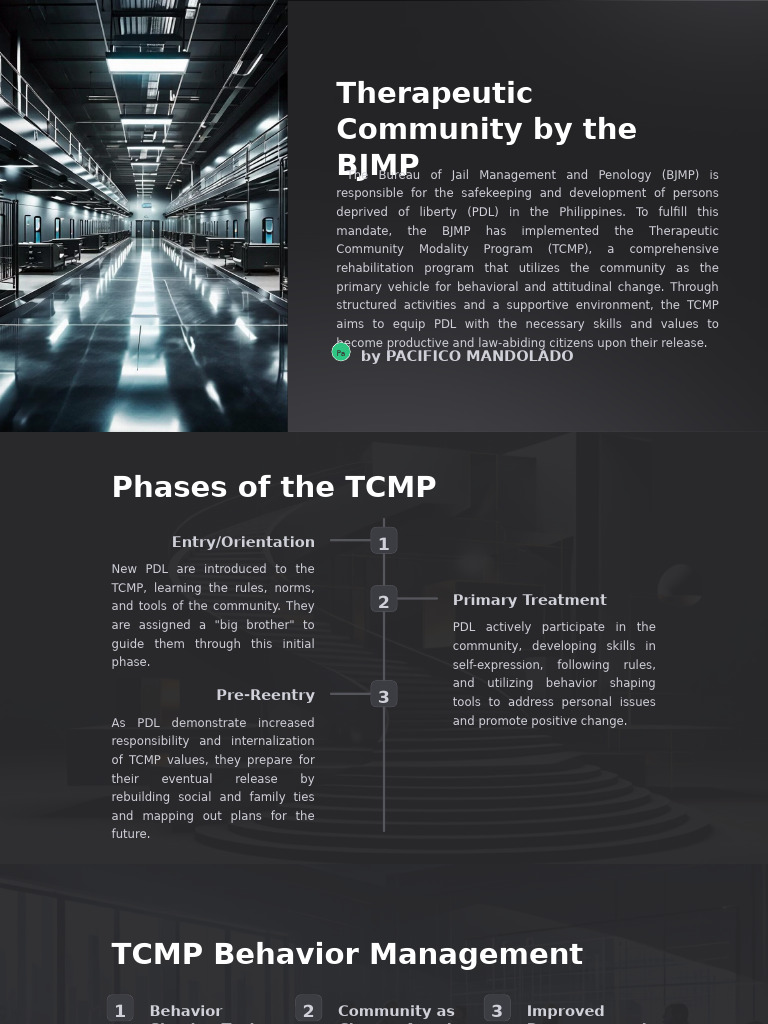 Therapeutic Community by The BJMP | PDF