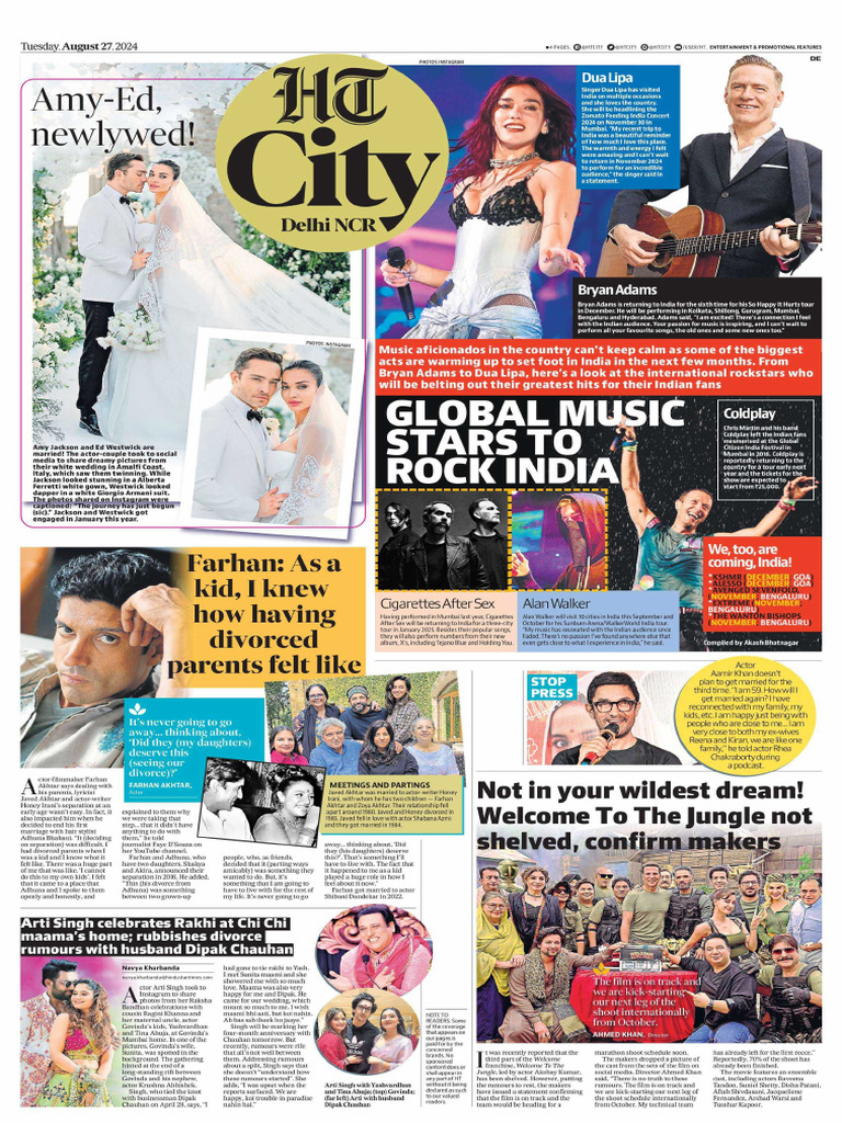 HT - Noida City - 27-08-2024 | PDF