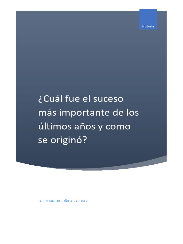Introducción Trabajo Historia | PDF