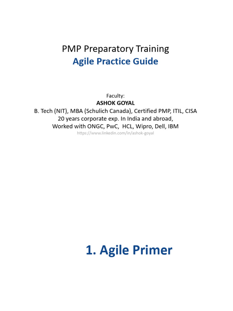 PMP Agile PDF | PDF