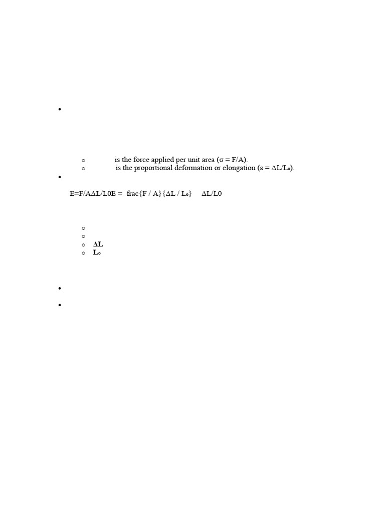 Youngs Modulus | PDF