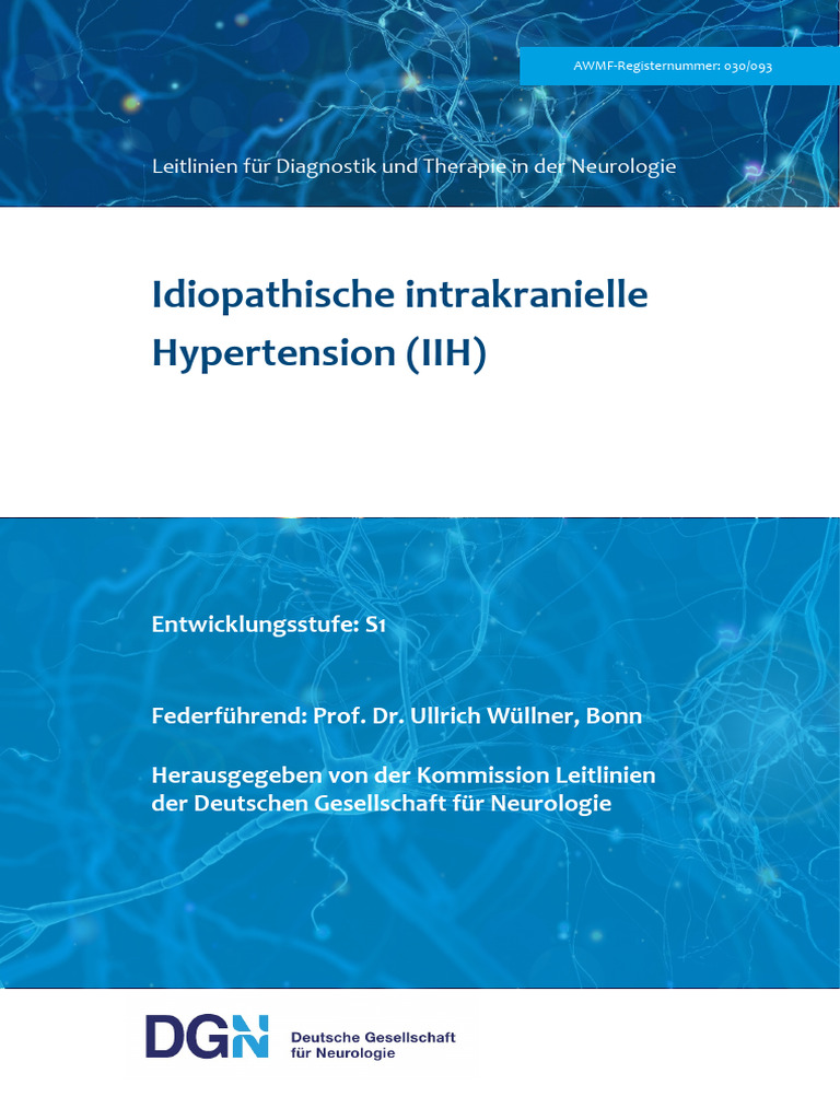 Idiopathische Intrakranielle Hypertension | PDF