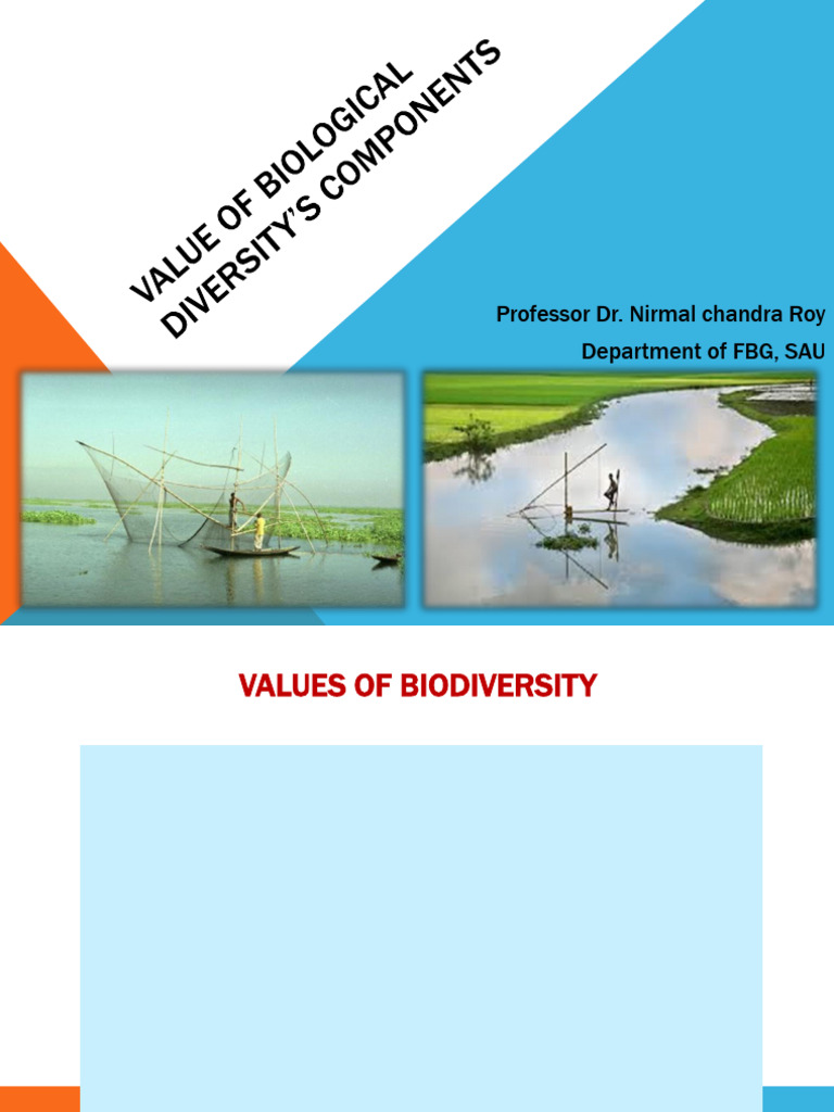 Value of Biological Diversity's Components | PDF