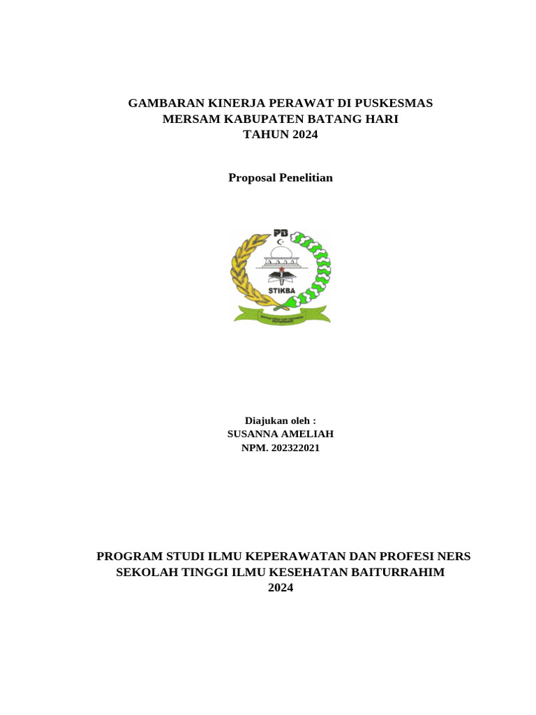 PROPOSAL SUSANNA AMELIA 20-05-2024 | PDF