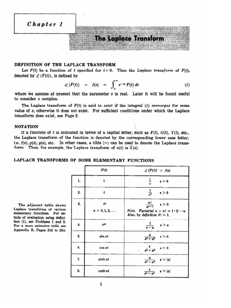 Chapter3 - Laplace Transform | PDF