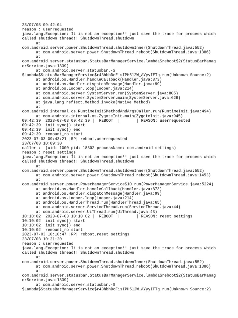 Power Off Reset Reason Backup | PDF | Java (Programming Language) | Programming Paradigms