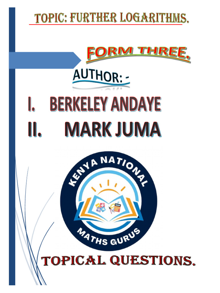 FURTHER LOGARITHMS | PDF