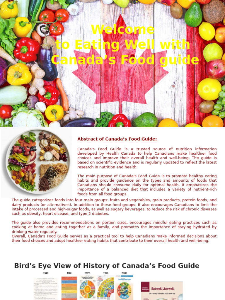 Canada's Food Guide | PDF