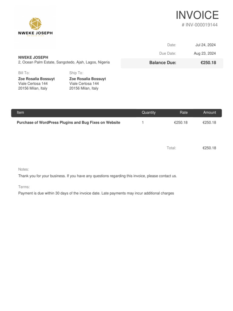 Invoice INV-000019144 | PDF