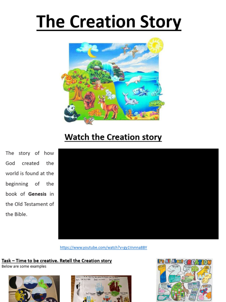 Creation Story Powerpoint Pdf Genesis Creation Narrative Sky