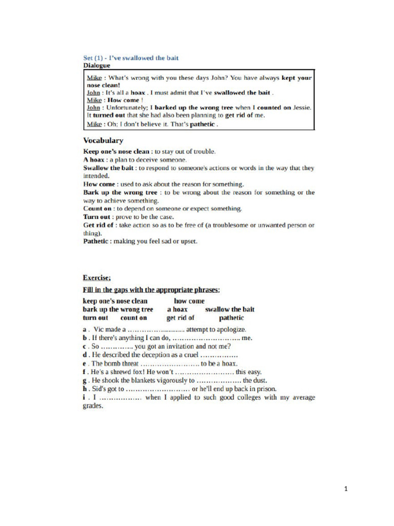 Idiom Screenshot | PDF