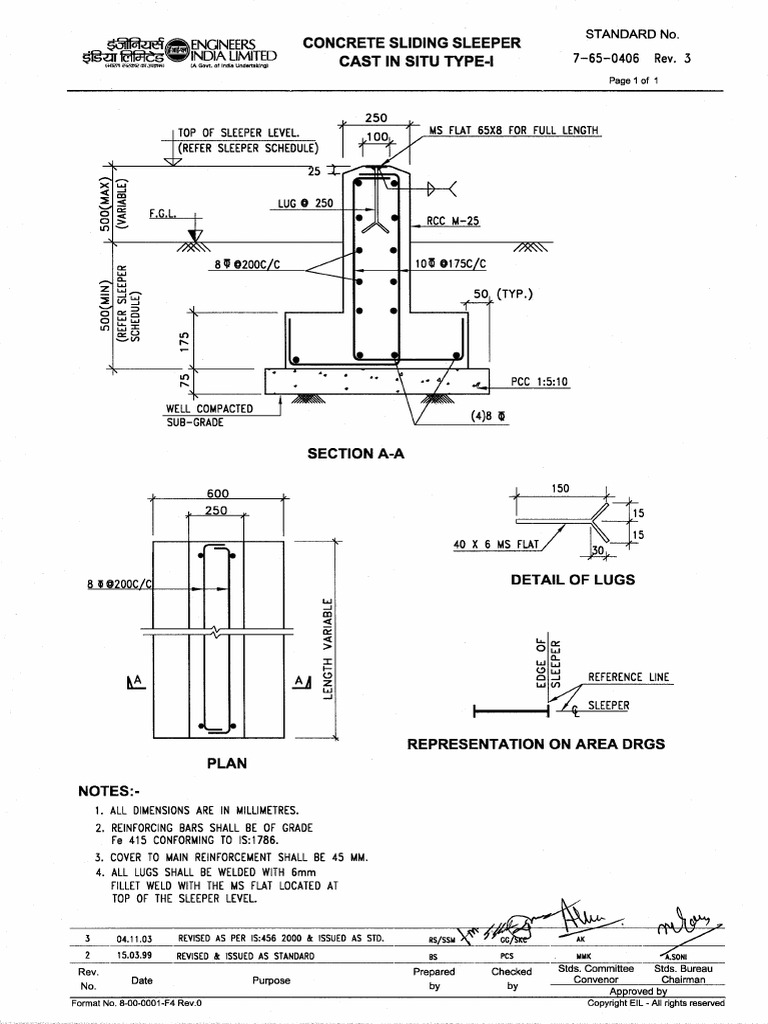 7-65-0406-Rev3 - Conc Sliding Sleeper Type I | PDF