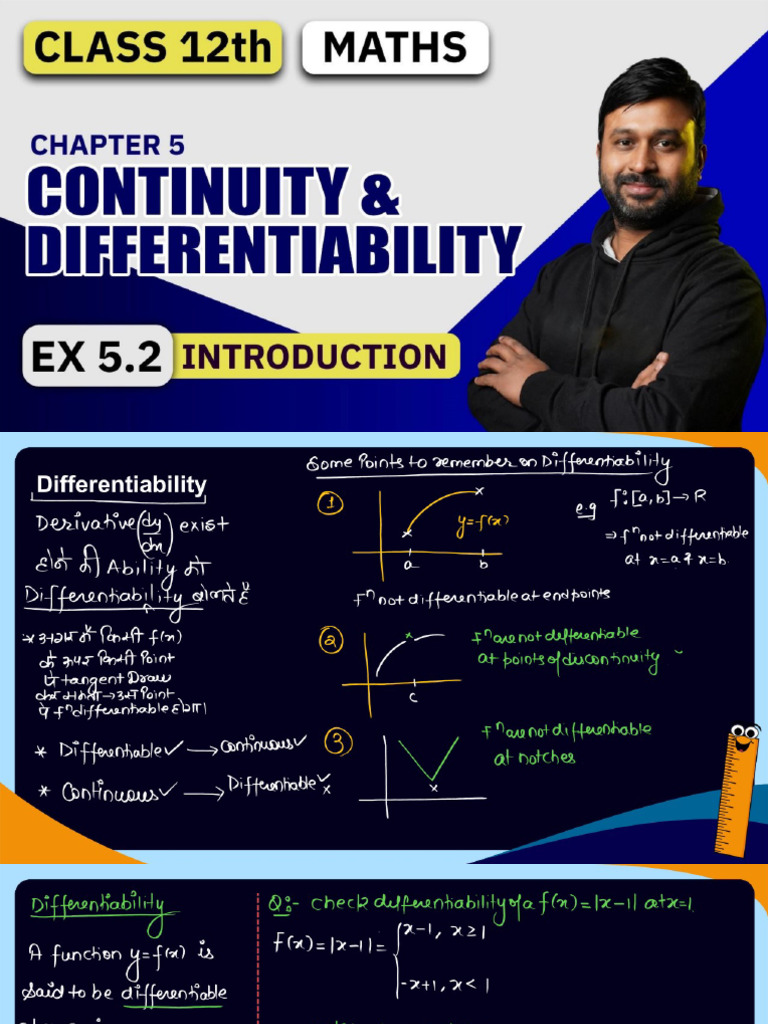 EX 5.2 INTRODUCTION Differentiability | PDF