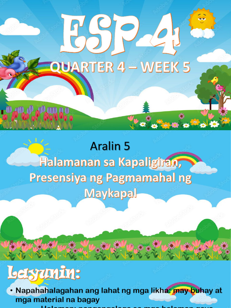 Esp 4 Quarter 4 Week 5 Asynchronous Lesson | PDF