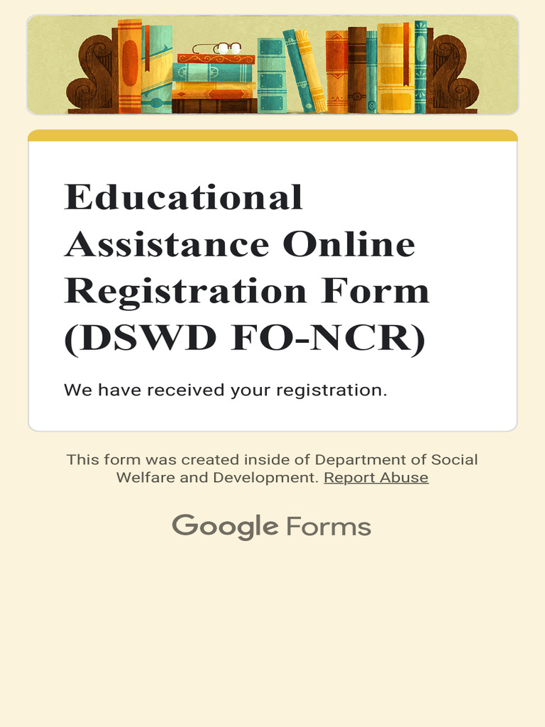 Educational Assistance Online Registration Form ( | PDF