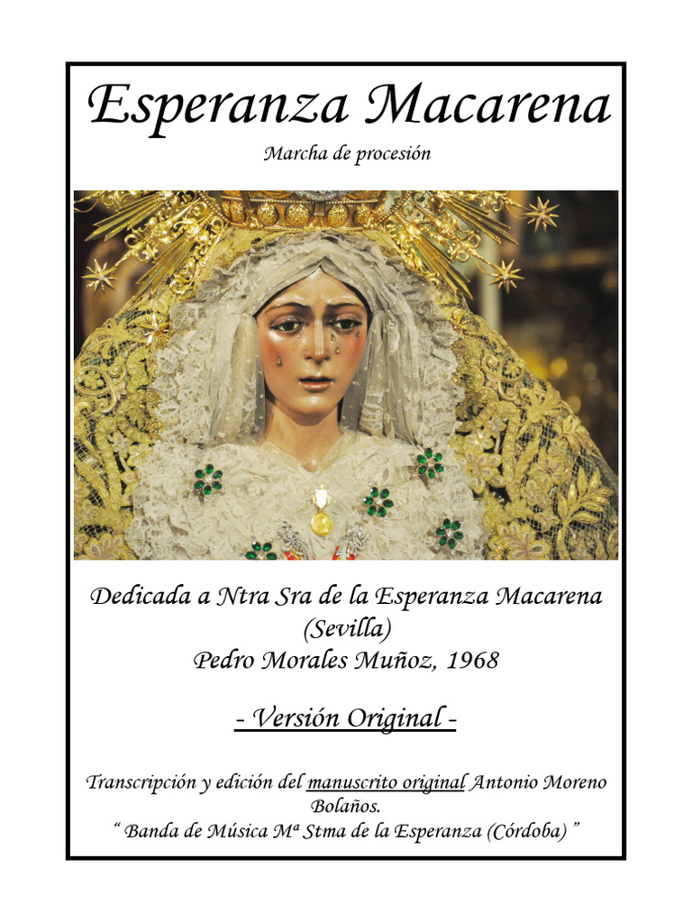Portada y guion Esperanza Macarena | PDF