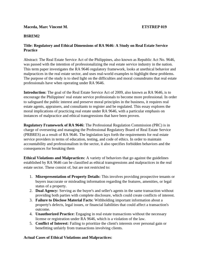 Assignment1 Term Paper | PDF