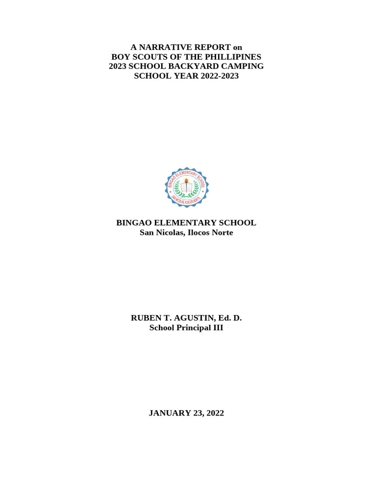 BSP Narrative Report | PDF