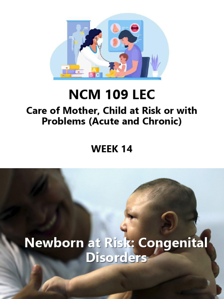 NCM 109 Week 14 Gi Congenital Defects | PDF
