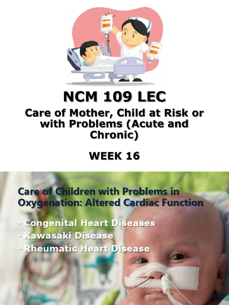 NCM 109 Week 16 Cardiac Defects | PDF