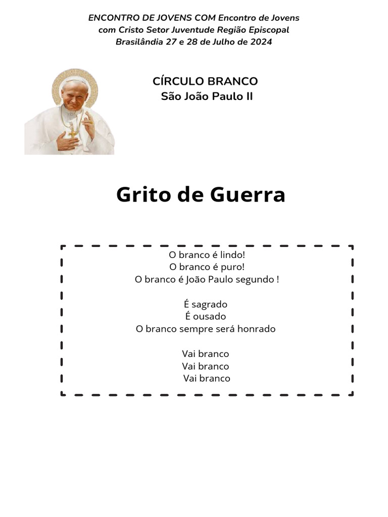 Quadrante EJC 2024 Decanato São Felipe | PDF