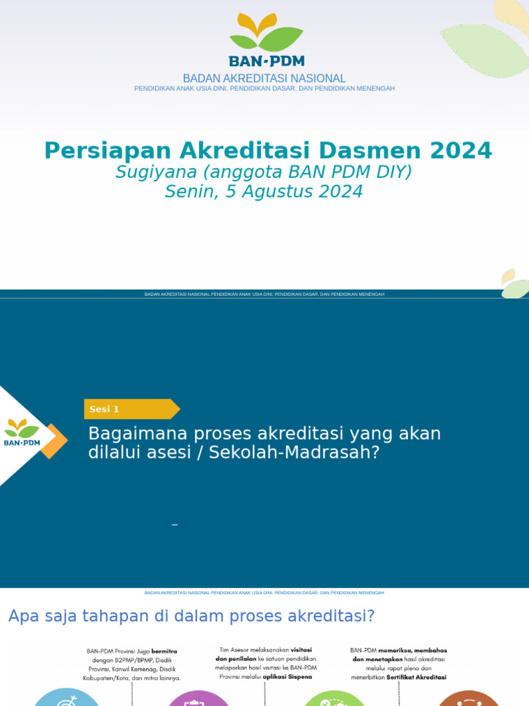Pengantar Proses Akreditasi APSI BP Sugiyana | PDF