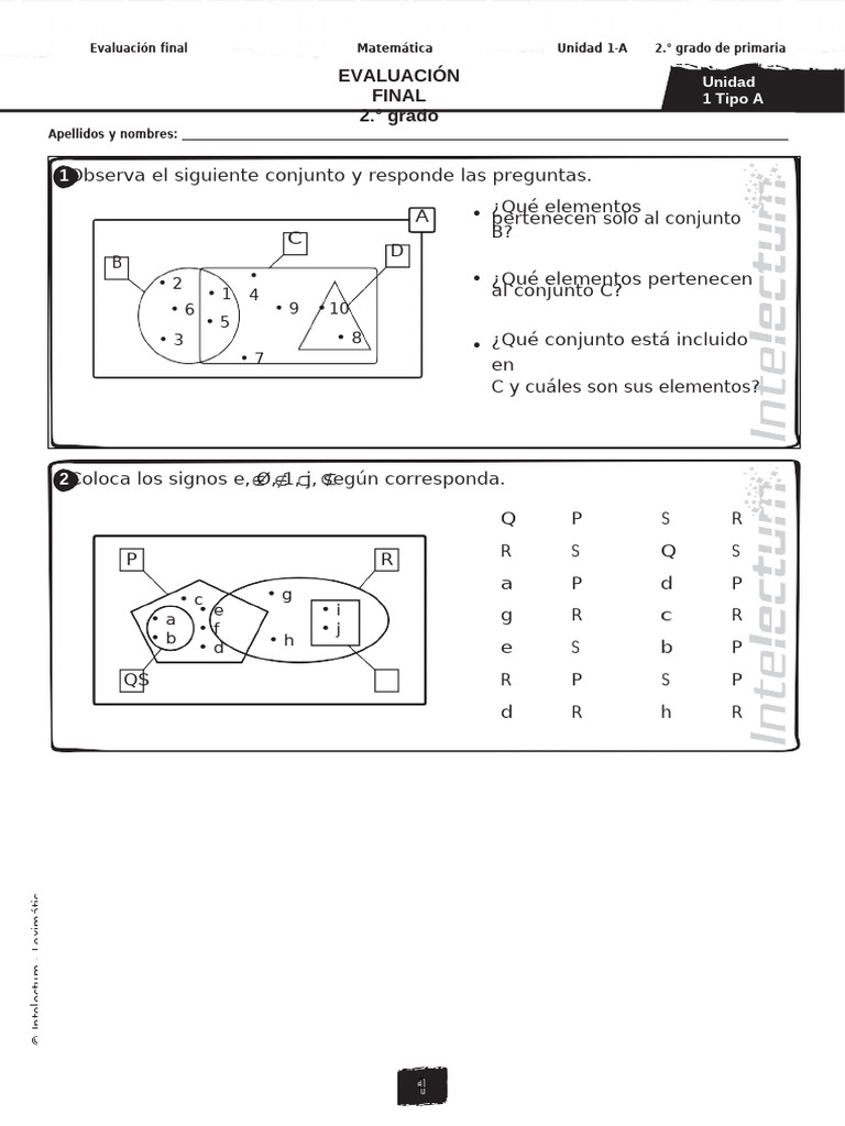 Eval - Final 2° - U1-A | PDF
