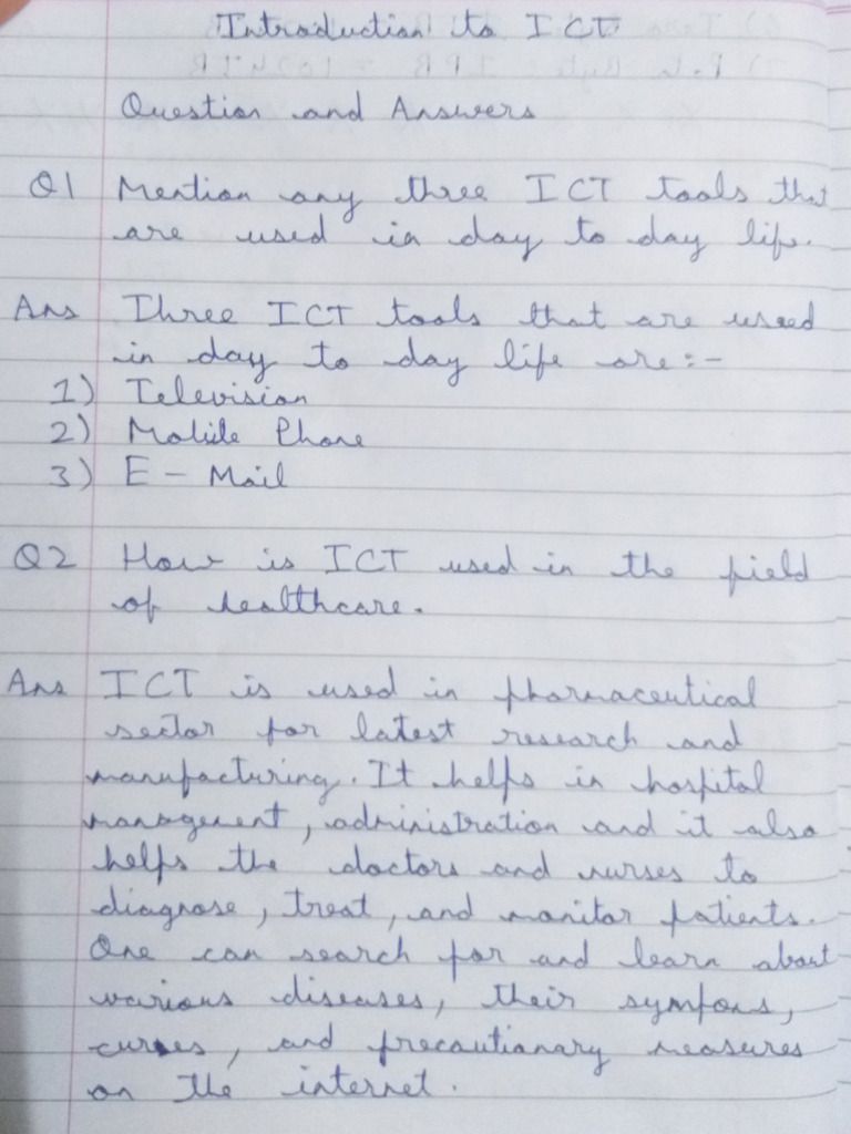 Introduction To ICT | PDF