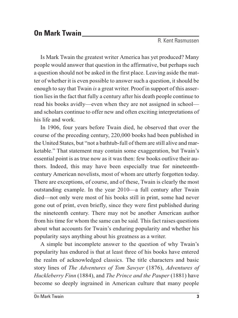 Mark Twain | PDF