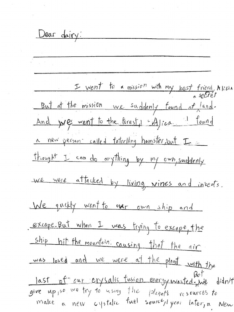 Eden Diary Entry | PDF