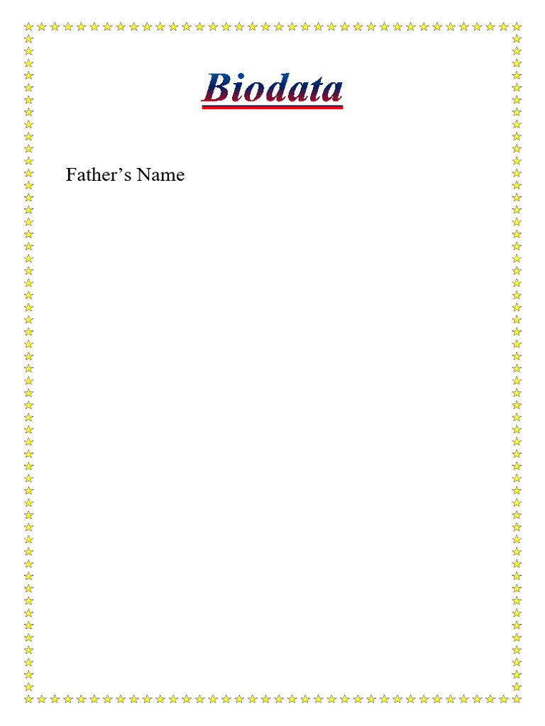 Harshita Biodata | PDF