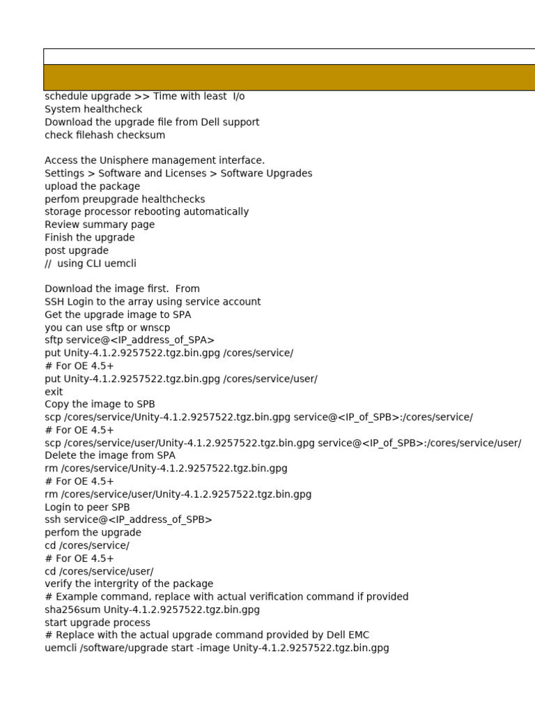 Unity 380 Upgrade | PDF