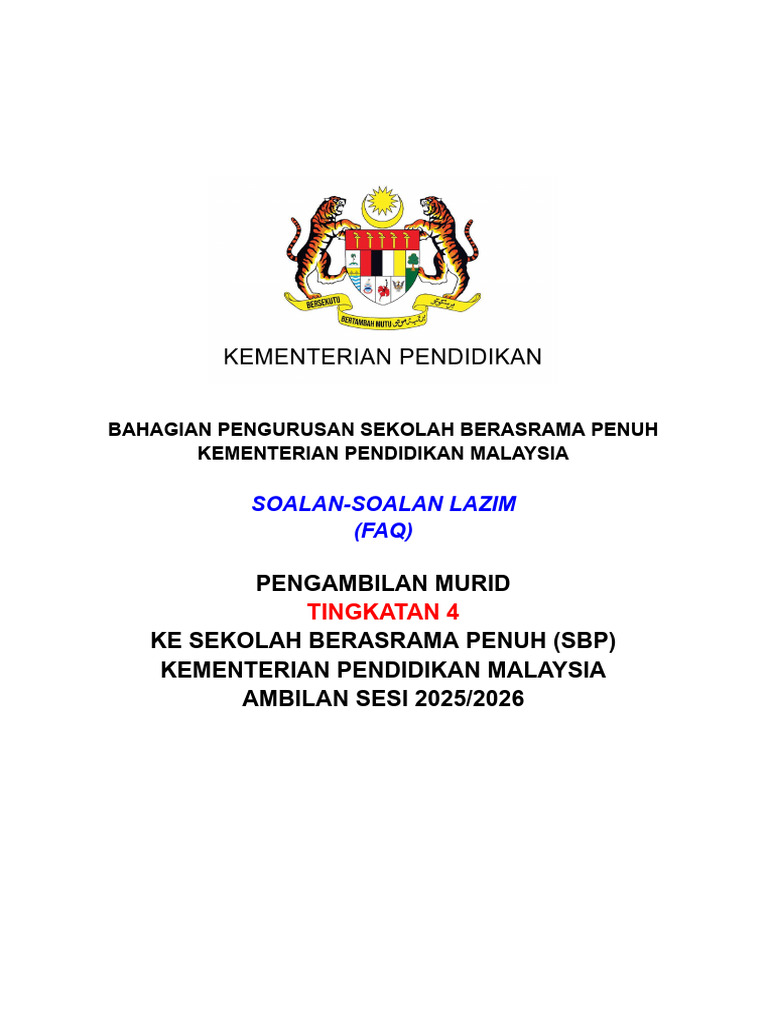 Faq SBP | PDF